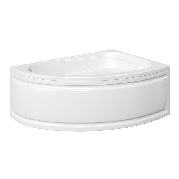 Trojan Florida Roll Top Offset Corner Bath 1495 x 1010mm with Panel - R ...