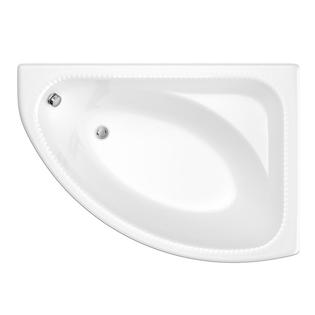 Trojan Reef Offset Corner Bath 1500 x 1010mm with Panel - R/H Option at Victorian Plumbing UK