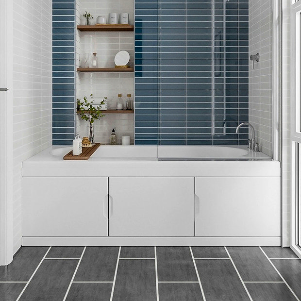 1675mm Single Ended Bath & Storage Panels | Victorian Plumbing