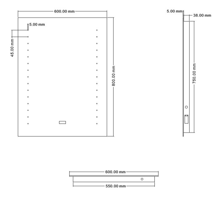 Bathroom Mirror With Digital Clock | Victorian Plumbing