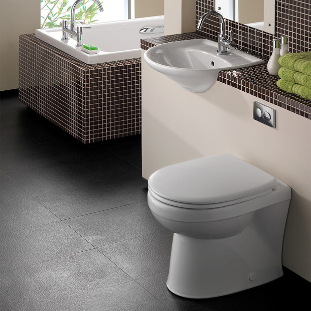 Twyford Galerie Back to Wall WC + Standard Seat | Victorian Plumbing