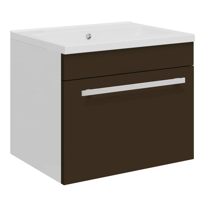 Ultra - Design Compact Wall Mounted Basin & Cabinet W500 x D383mm ...