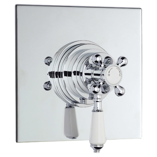 Edwardian Dual Concealed Thermostatic Shower Valve - Chrome - ITY308 at ...