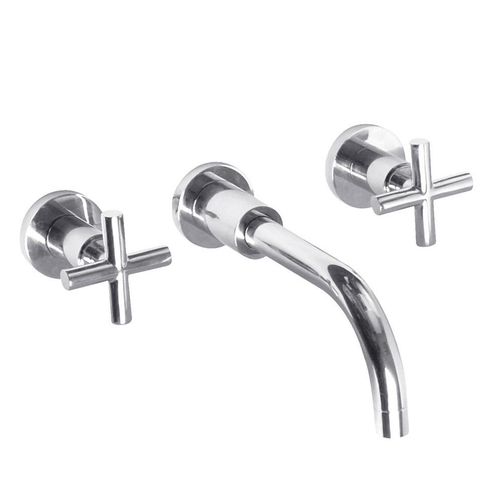 Ultra Helix Crosshead Wall Mounted Basin Mixer | Victorian Plumbing