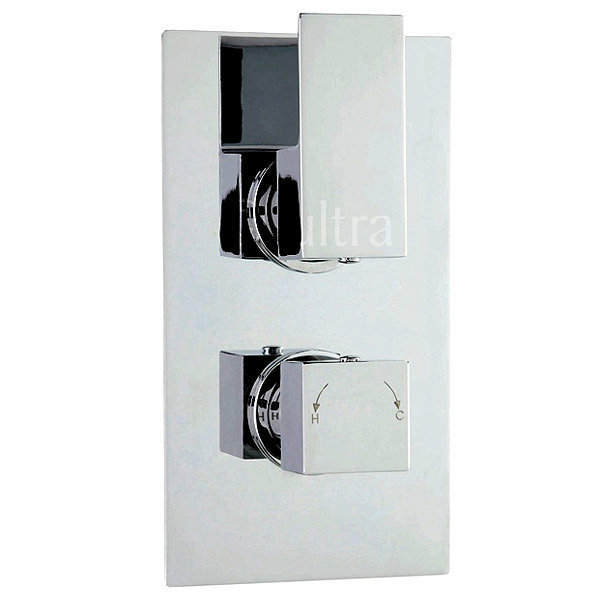 Ultra Prospa Concealed Thermostatic Twin Shower Valve - Chrome - PROV51 ...