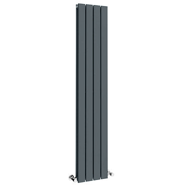 Urban 1800 x 304mm Vertical Double Panel Anthracite Radiator ...