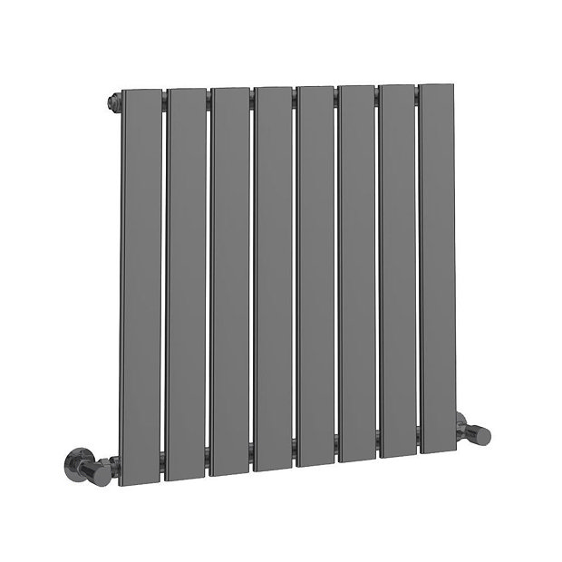 Urban Black Nickel Horizontal H600 x W604mm Radiator - Single Panel ...