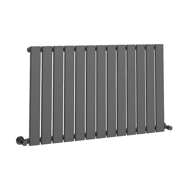 Urban Black Nickel Horizontal H600 x W984mm Radiator - Single Panel ...
