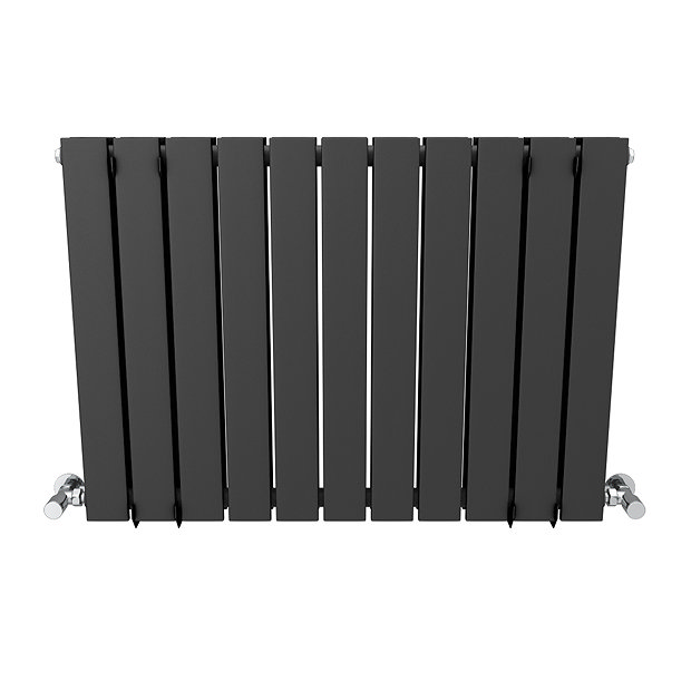 Anthracite Double Flat Panel Horizontal Radiator