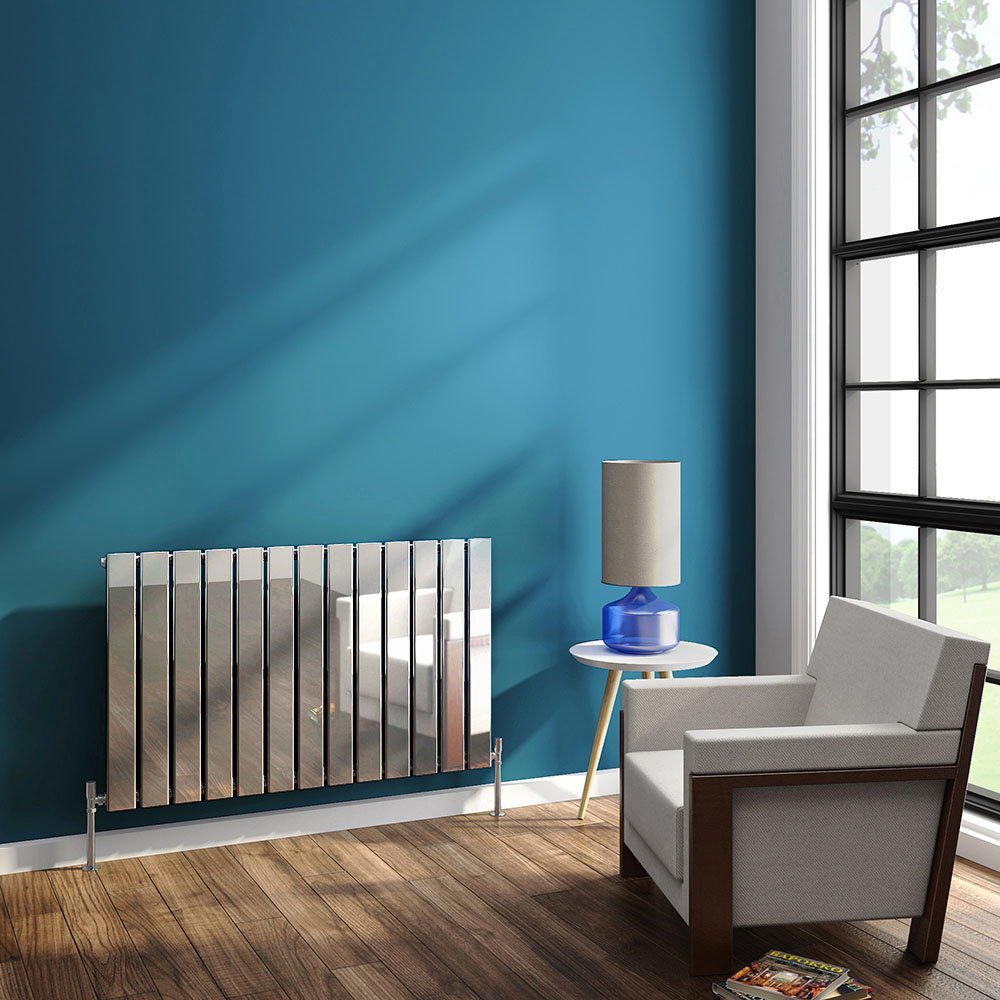 Urban Horizontal Radiator - Chrome - Single Panel (H600xW984mm)