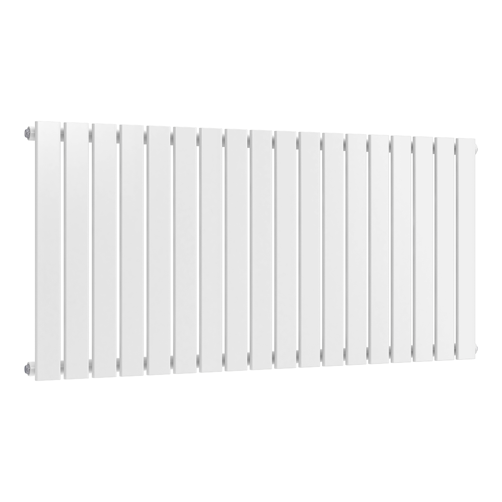 Single White Radiator - 600mm High | Victorian Plumbing