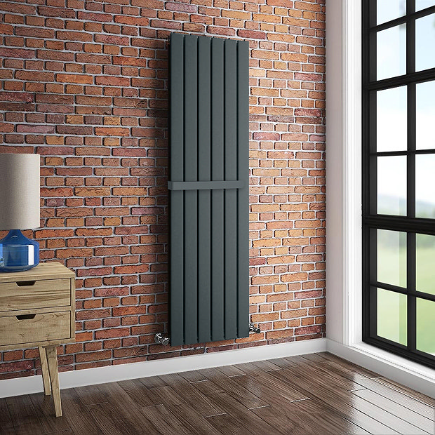 Urban Vertical Radiator - Anthracite Grey - Double Panel (1600mm High ...