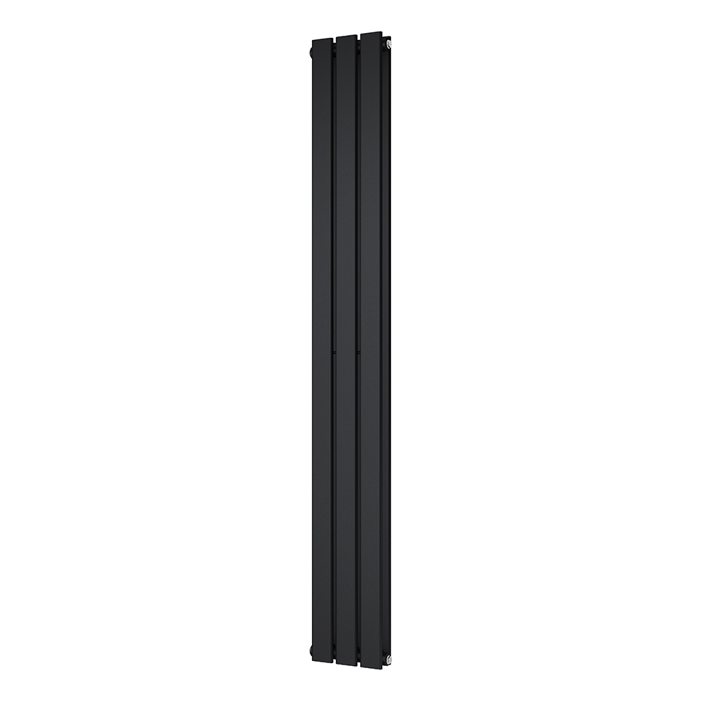 Urban Vertical Radiator - Matt Black - Double Panel (1800mm High) 228mm ...