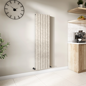 Urban Horizontal Radiator - Taupe Speckled Stone Effect - Double Panel ...