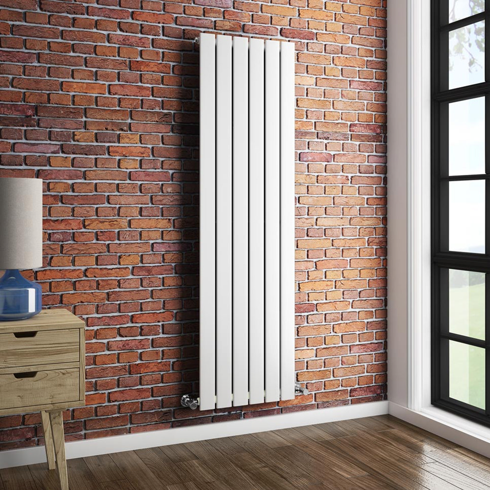 Urban Vertical Radiator | White Finish | Victorian Plumbing.co.uk
