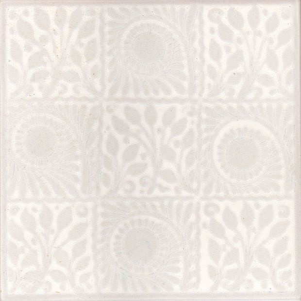 White 9 Square Decor Wall Tile | Online At Victorian Plumbing.co.uk