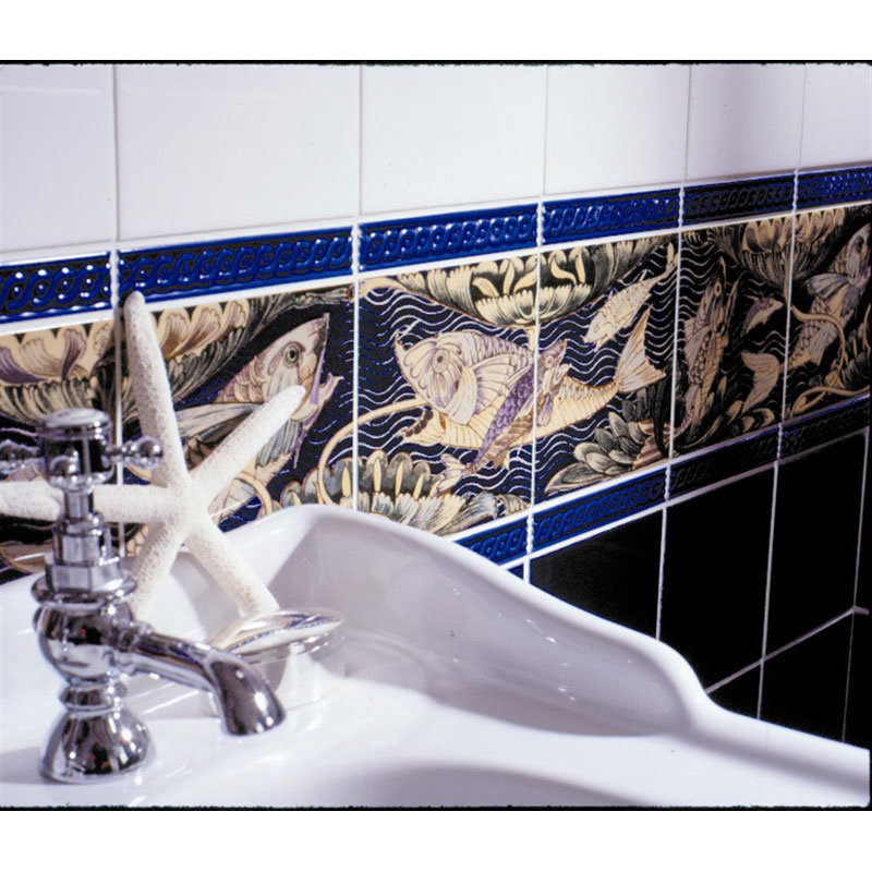 V&A - White Serpentine Border Wall Tile - 152x25mm - VA6001 at ...