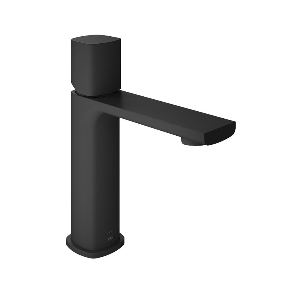 Vado Cameo Leverless Mono Basin Mixer Tap - Matt Black | Victorian Plumbing