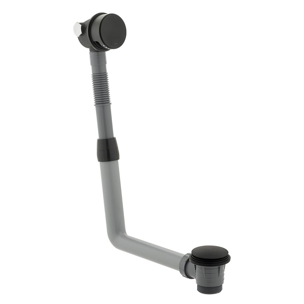 Vado Click Clack Bath Filler Waste & Overflow - Matt Black | Victorian ...