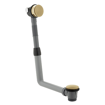 Vado Click Clack Bath Filler Waste & Overflow - Satin Brass | Victorian ...