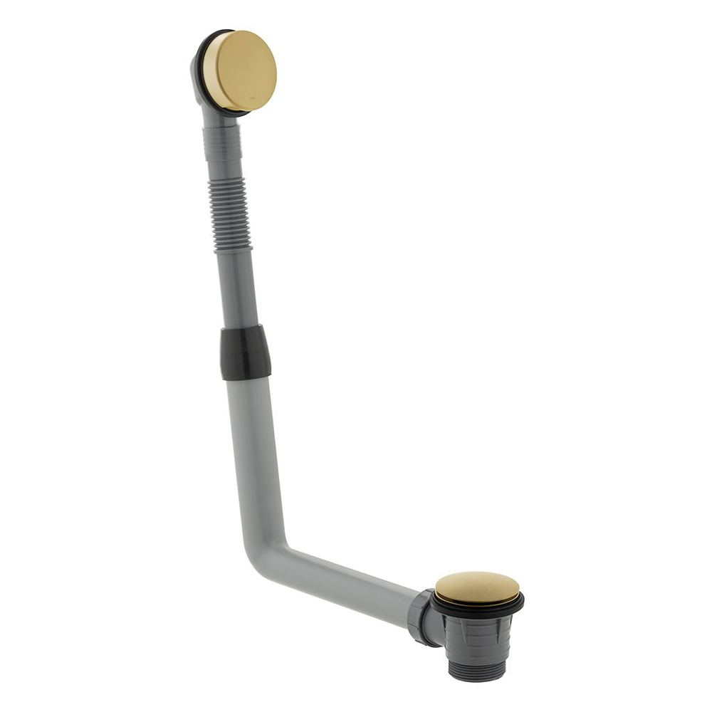 Vado Click-Clack Bath Waste & Overflow - Satin Brass