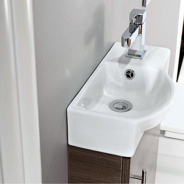 Valencia Mini Walnut Vanity Unit At Victorian Plumbing.co.uk