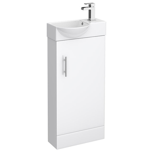 Valencia Mini Gloss White Vanity Unit At Victorian Plumbing