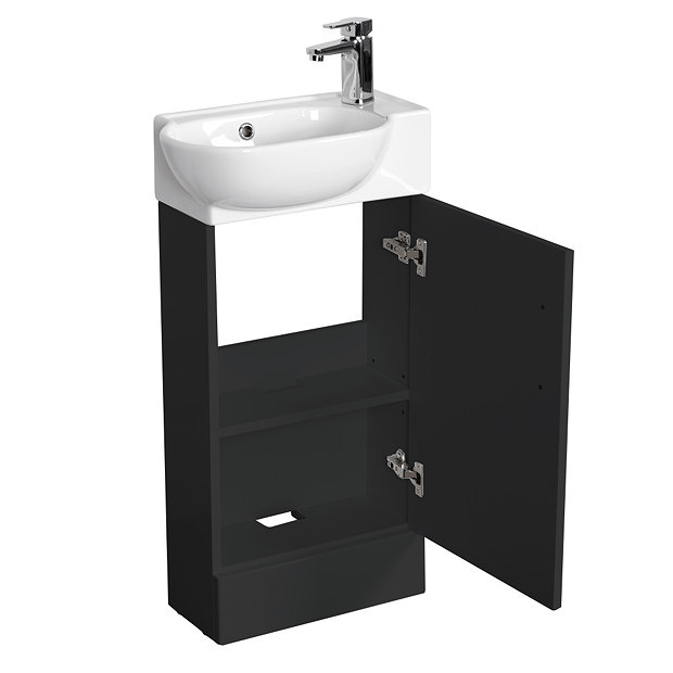 Valencia Perla Floor Standing Vanity incl. Matt Black Handle (Matt ...