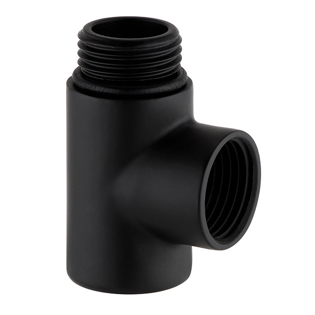 Venice 300W Heating Element with Satin Black T-Junction + Cover Cap