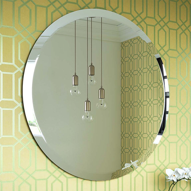 Venice 600mm Round Bevelled Mirror