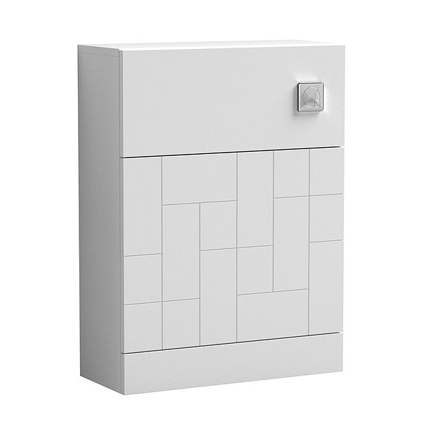 Venice Abstract WC Unit - White - 600mm