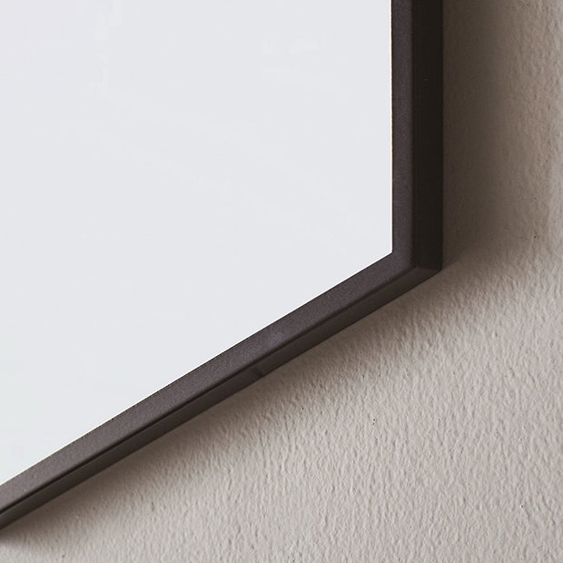 Venice Black 400 x 700mm Rectangular Mirror