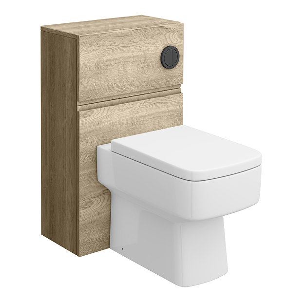 Venice Linea 500mm Rustic Oak WC Unit (Depth 253mm) | Victorian Plumbing UK