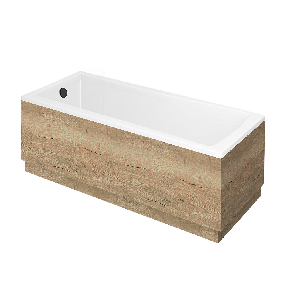 Venice Linea Rustic Oak Single Ended Bath (Various Sizes)