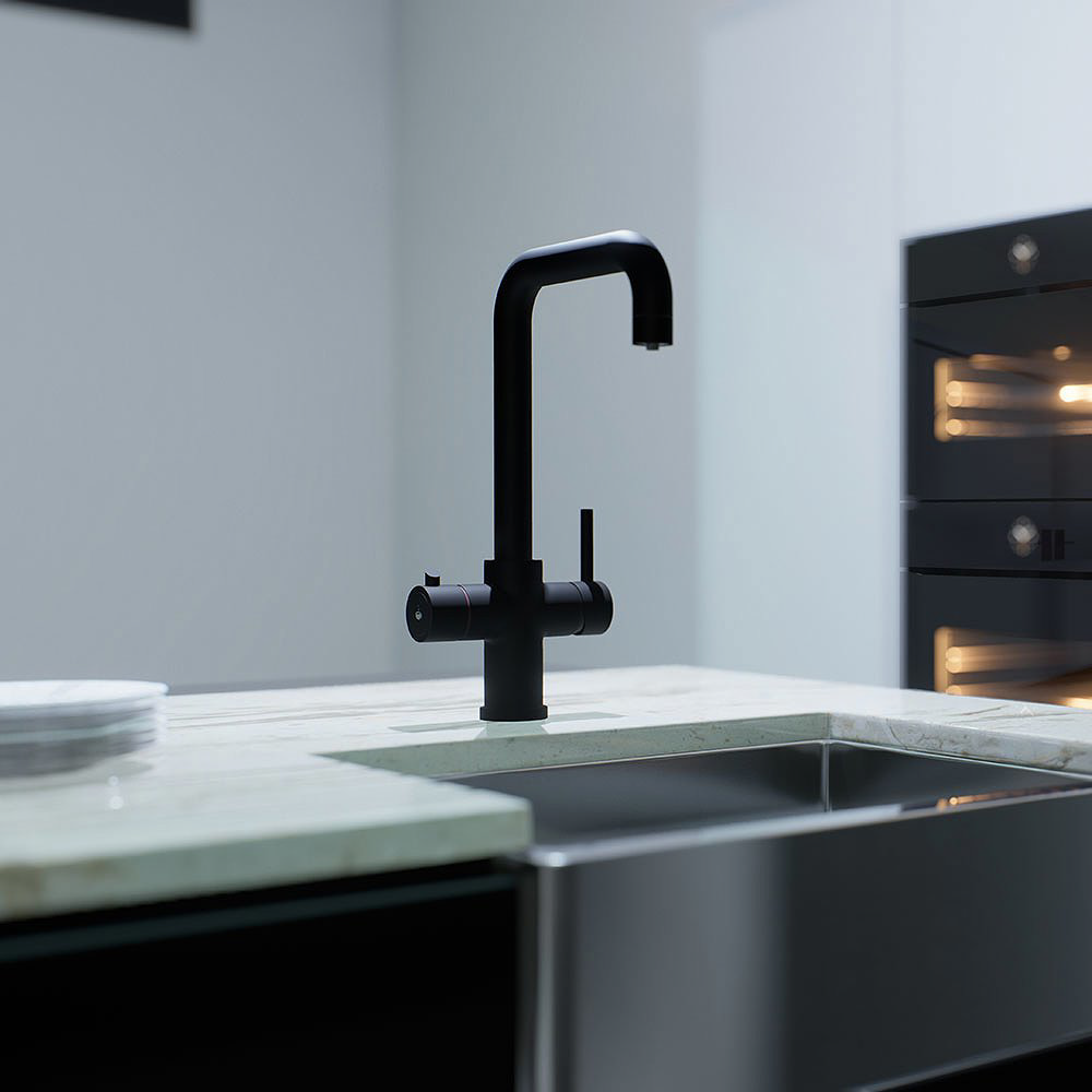 Bower Matt Black 4-in-1 Instant Boiling Water Tap - Matt Black