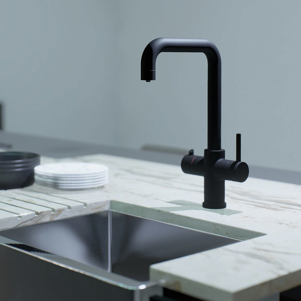 Bower Matt Black 4-in-1 Instant Boiling Water Tap - Matt Black