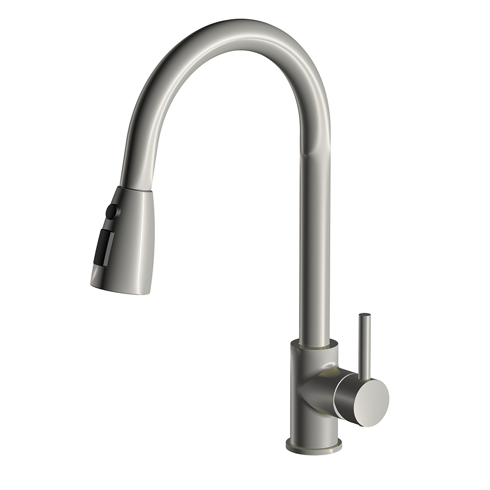 Venice Modern Kitchen Mixer Tap with Swivel Spout & Pull Out Spray ...