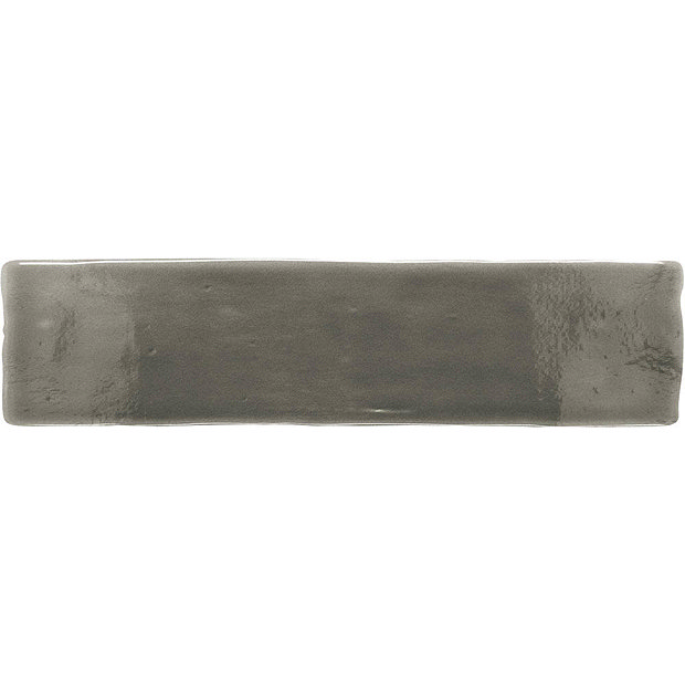 Vernon Rustic Graphite Gloss Ceramic Wall Tiles 75 x 300mm