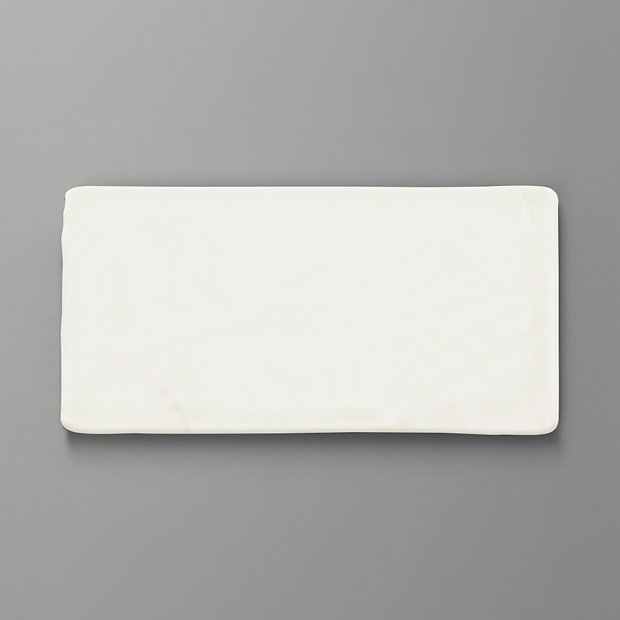 Vernon Rustic White Matt Ceramic Wall Tiles 75 x 150mm