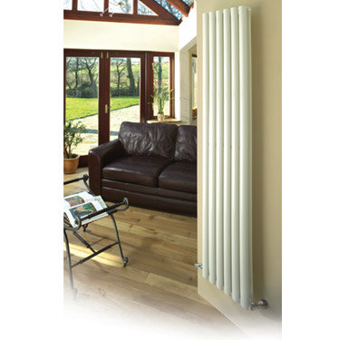 Vertical Double Panel Designer Radiator 1800 x 354mm - White - Ex ...