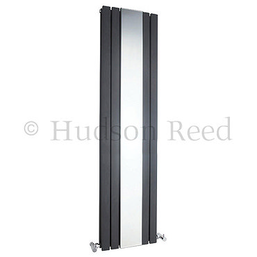 Vertical Double Panel Radiator 1500 x 381mm - Anthracite - Ex Display ...