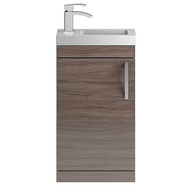 Vienna 400mm Floorstanding Vanity Unit | Driftwood | Available Online