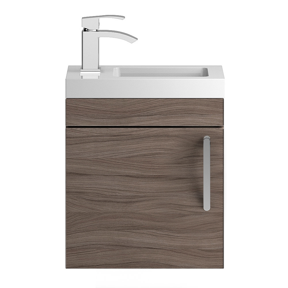 Vienna 400mm Wall Hung Vanity Unit | Driftwood Finish | Available Now