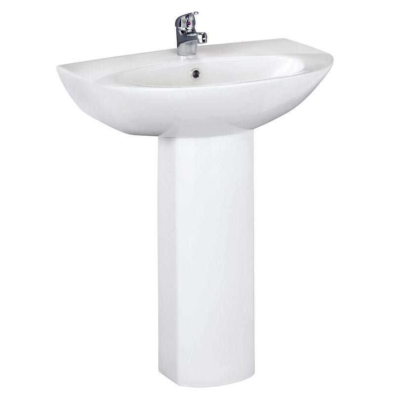 Vienna Modern Basin With Full Pedestal | From Victorian Plumbing.co.uk