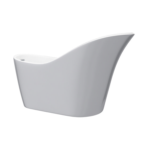 Vienna Silver 1520 Small Modern Slipper Bath | Victorian Plumbing UK