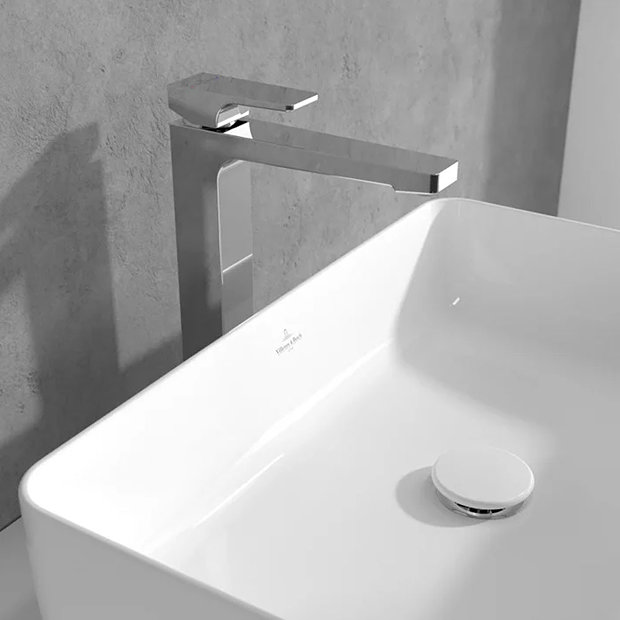 Villeroy And Boch Architectura Tall Chrome Square Single Lever Basin