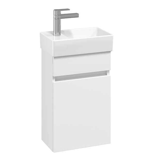 Villeroy and Boch Arto Satin White 360mm Wall Hung Vanity Unit