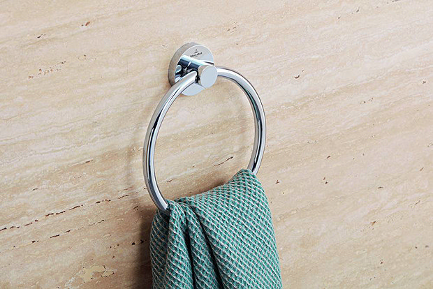 Villeroy and Boch Elements Tender Chrome Single Towel Ring