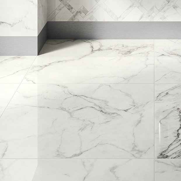 Villeroy and Boch Marble Arch Magic White Marble Effect Wall & Floor ...