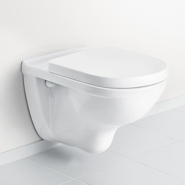 Villeroy and Boch O.novo DirectFlush Rimless Wall Hung Toilet w/ Soft ...